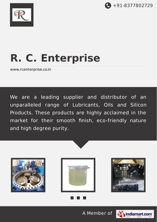 Rubber Process oil by R c-enterprise | PDF