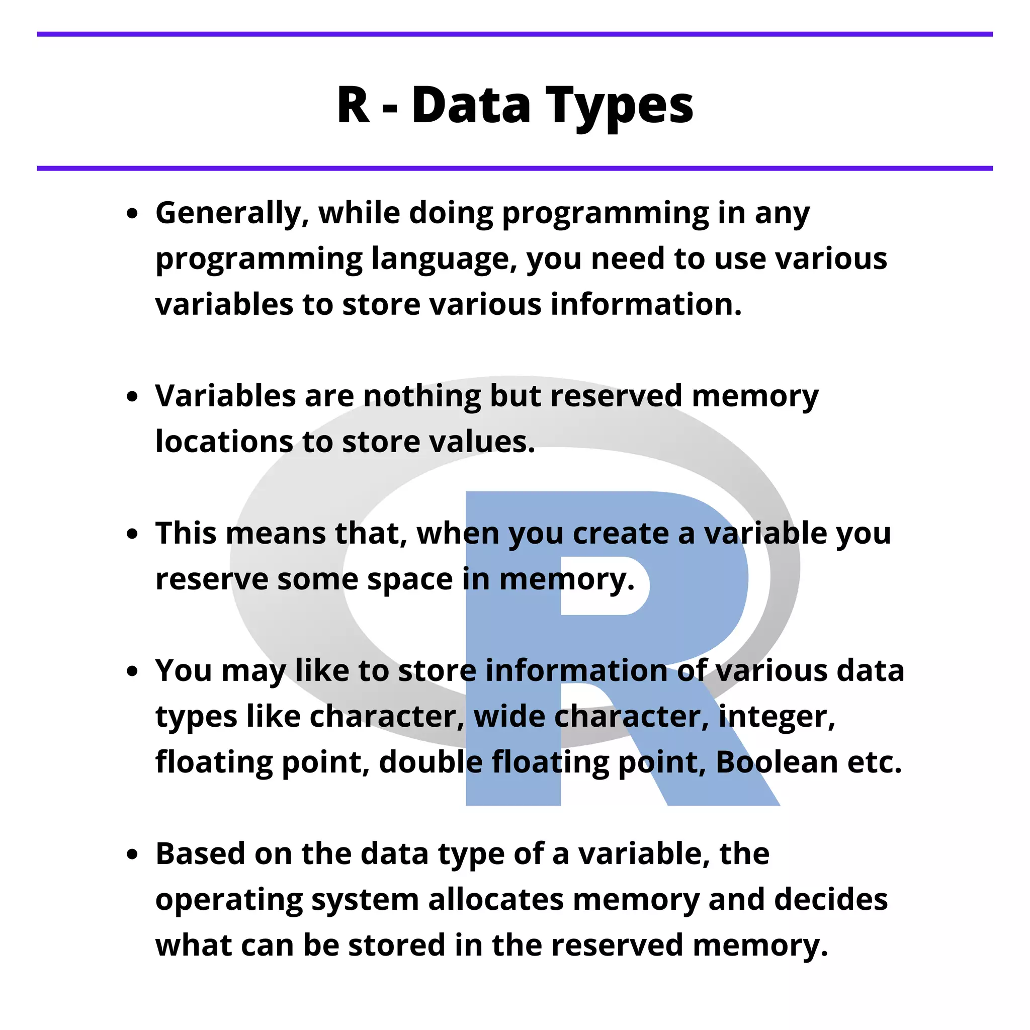 R data types | PDF