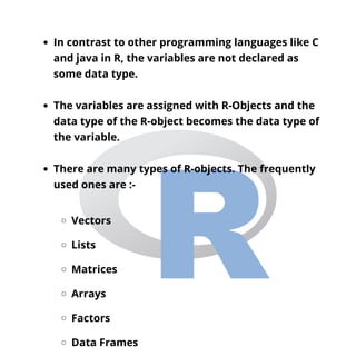 R data types | PDF
