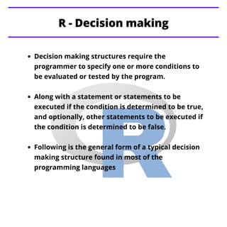 R decision making | PDF
