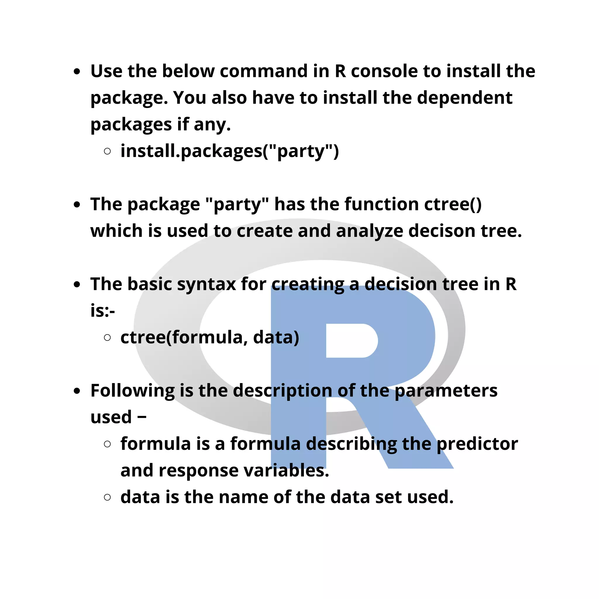 R decision tree | PDF