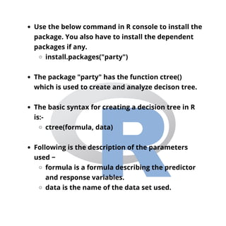 R decision tree | PDF