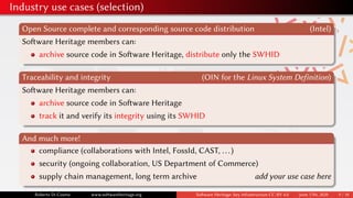 Software Heritage, a revolutionary infrastructure for software source ...