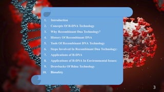 R-DNA TECHNOLOGY.pptx............................... | PPT