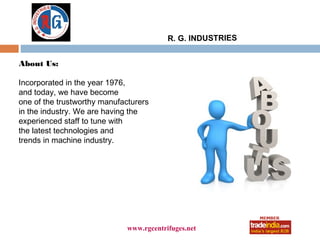 R. G. INDUSTRIES | PPT