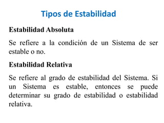 el concepto Estabilidad | PDF