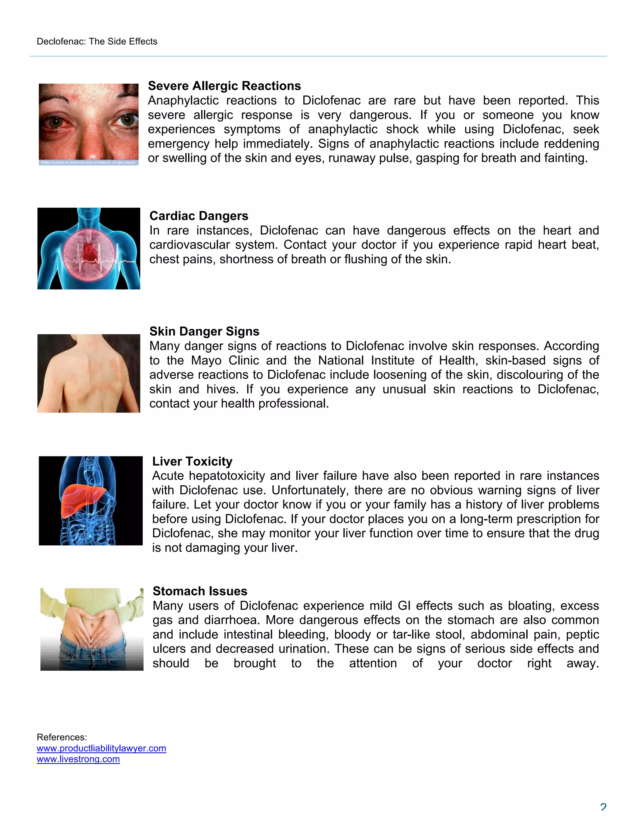 R & I declofenac side effects leaflet | PDF