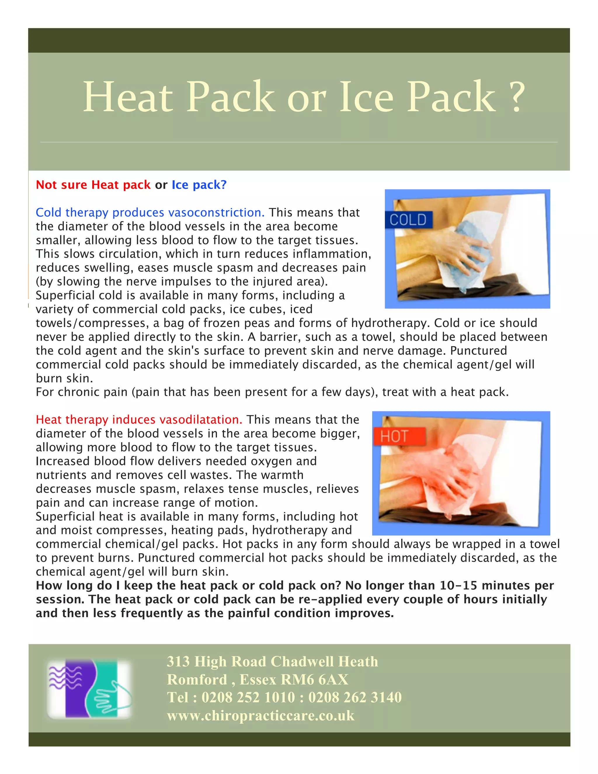 hot & cold leaflet | PDF