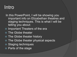 R.kidd elizabethean theatres and stage properties | PPTX | Theater ...