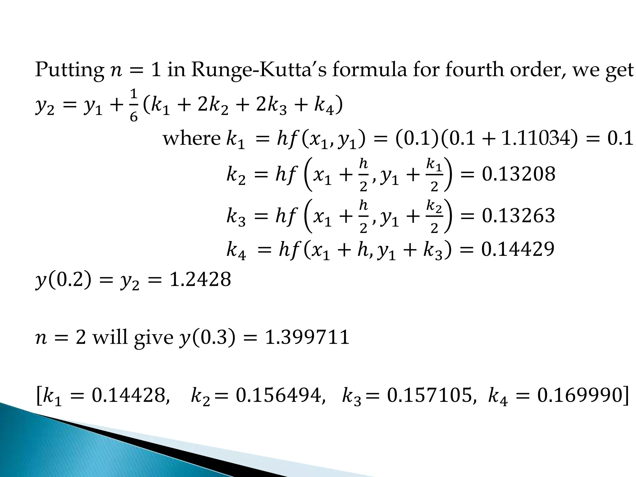 Runge Kutta Method | PPTX