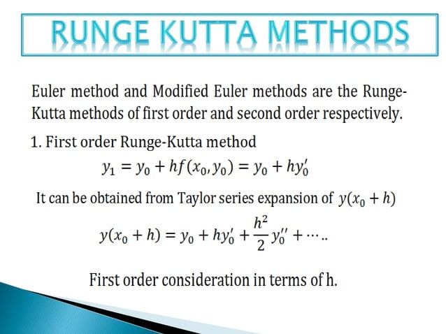 Runge Kutta Method | PPTX