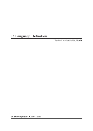R Lang | PDF