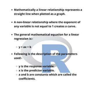 R linear regression | PDF