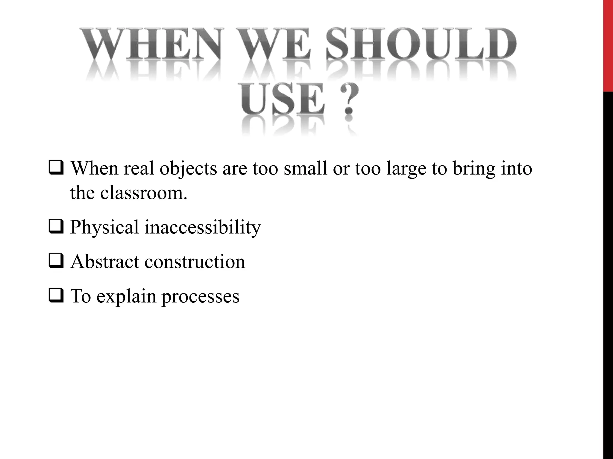 Realia & Model | PPTX