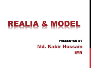Realia & Model | PPTX