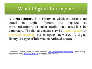 Comparative Study on availability of Digital Library in University and ...