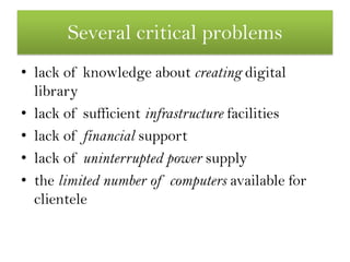 Comparative Study on availability of Digital Library in University and ...