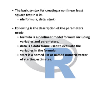 R nonlinear least square | PDF