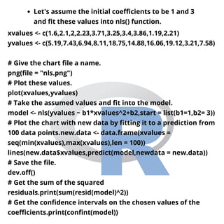 R nonlinear least square | PDF