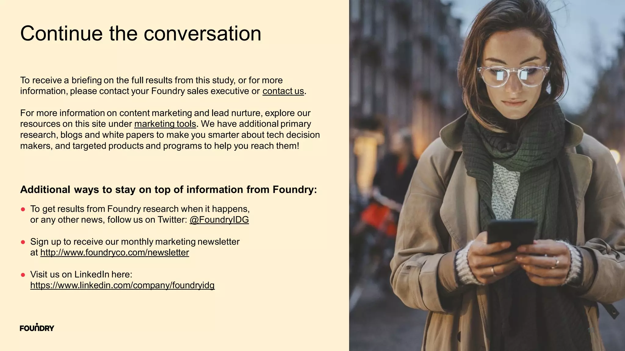 Foundry Customer Engagement Study 2022 | PPT