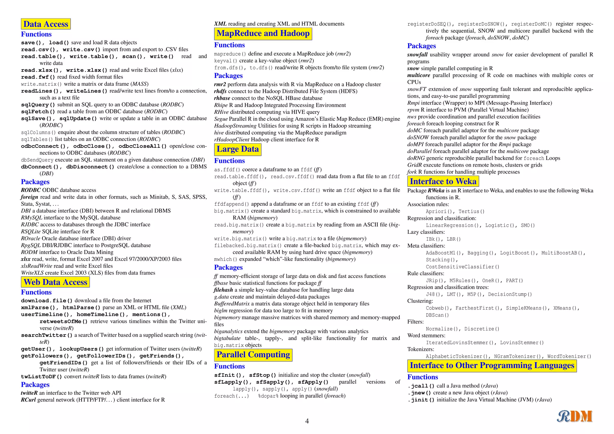 R refcard-data-mining | PPT