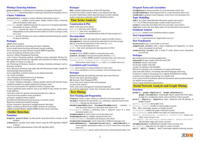 R refcard-data-mining | PPT