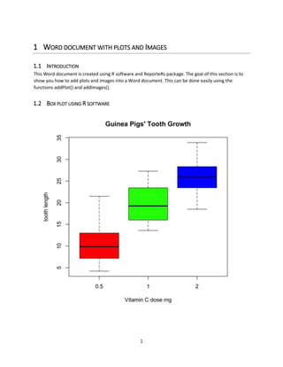 Add plots and images to a word document using R software and ReporteRs ...