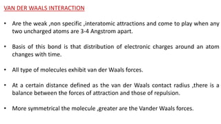 WEAK INTERACTIONS IN AQUEOUS SYSTEMS AND FITNESS OF THE AQUEOUS ...