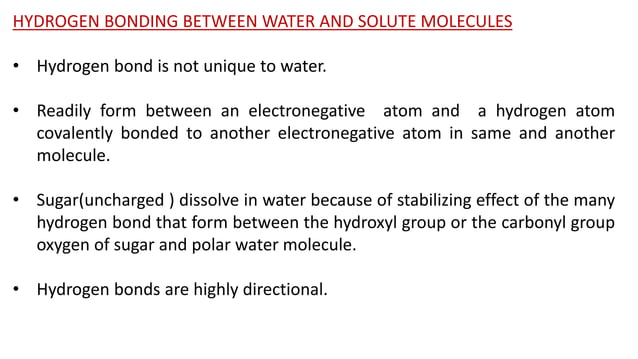 WEAK INTERACTIONS IN AQUEOUS SYSTEMS AND FITNESS OF THE AQUEOUS ENVIRONMENT FOR LIVING ORGANISMS ...