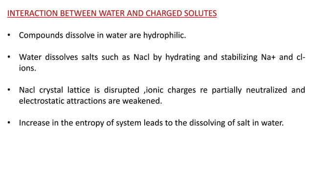 WEAK INTERACTIONS IN AQUEOUS SYSTEMS AND FITNESS OF THE AQUEOUS ENVIRONMENT FOR LIVING ORGANISMS ...