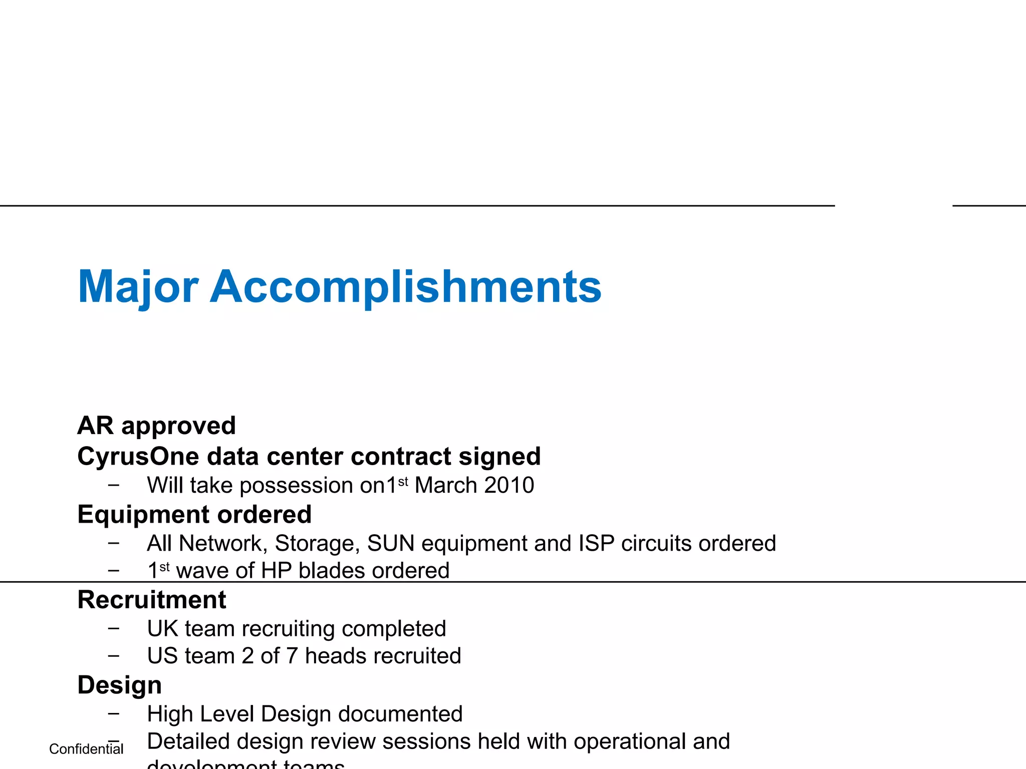 R squared weekly-status_03012010[1] | PPT