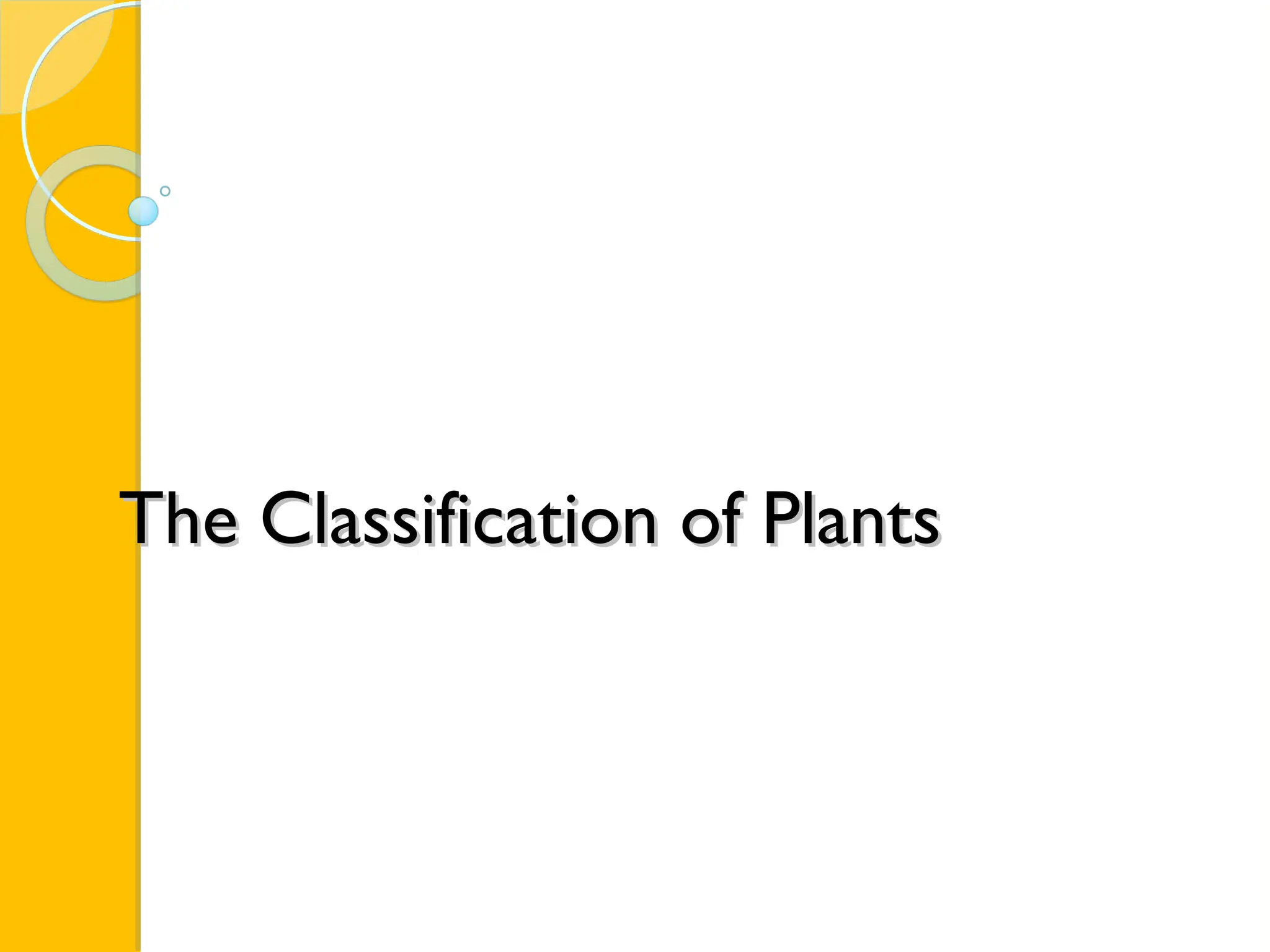 R-The-Classification-of-Plants along with | PPT