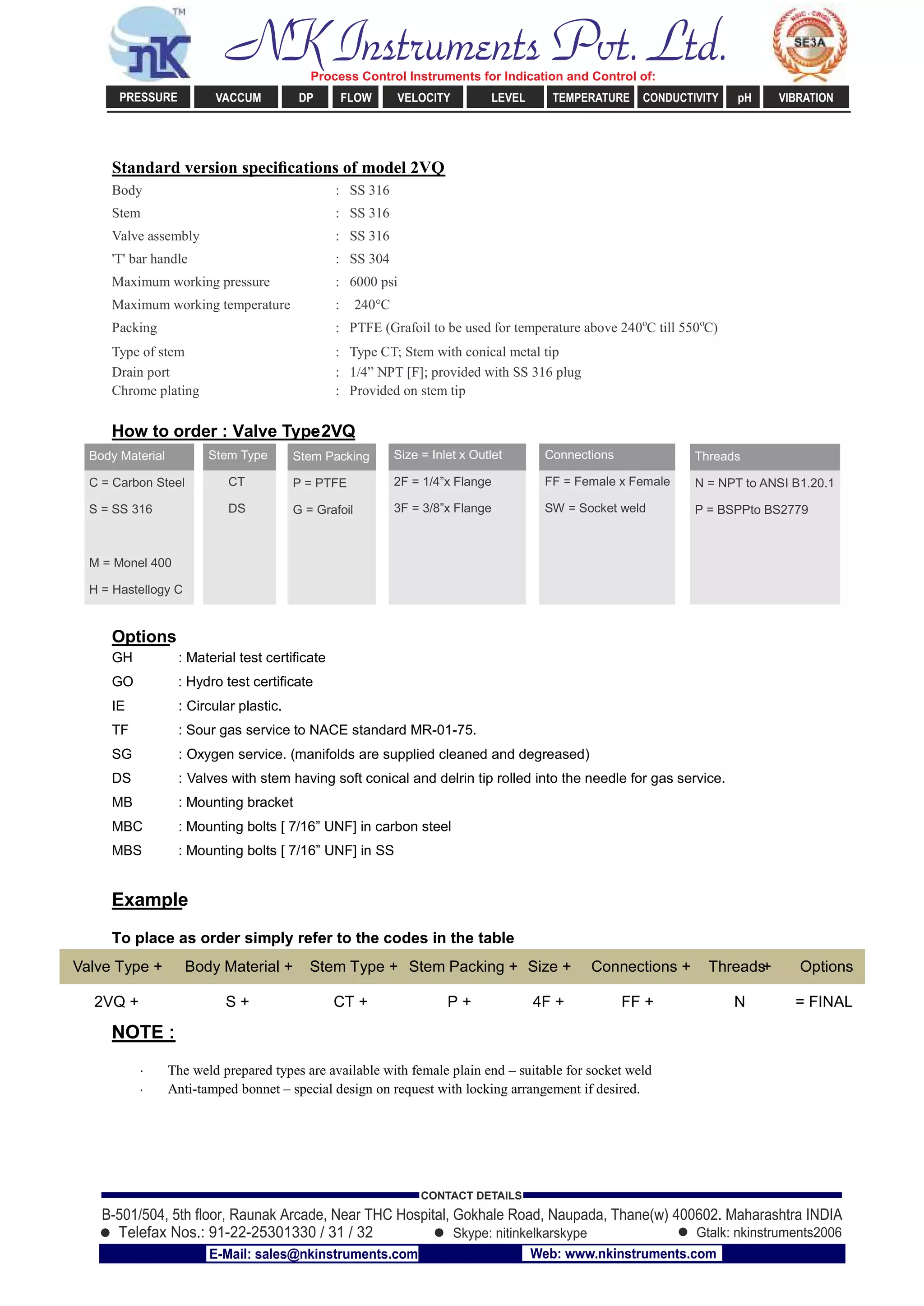 R type Two Valve Manifold (2VA) | PDF
