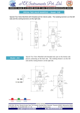 R type Two Valve Manifold (2VT) | PDF