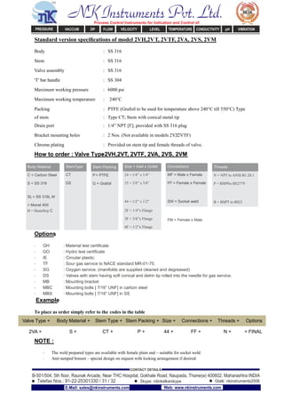 R type Two Valve Manifold (2VT) | PDF