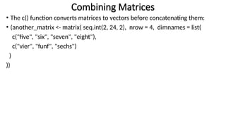 R Programming and Lab - Unit II with examples | PPT
