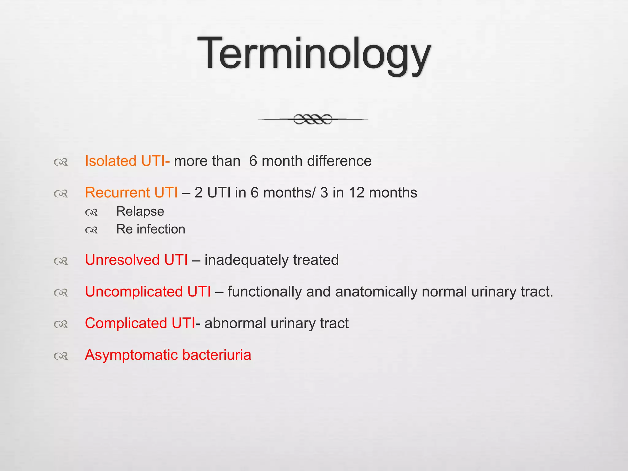 Management of Recurrent UTI in Female | PPTX
