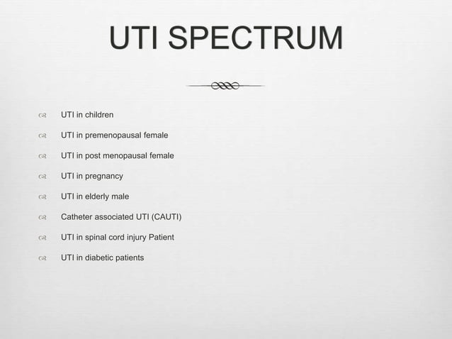Management of Recurrent UTI in Female | PPT