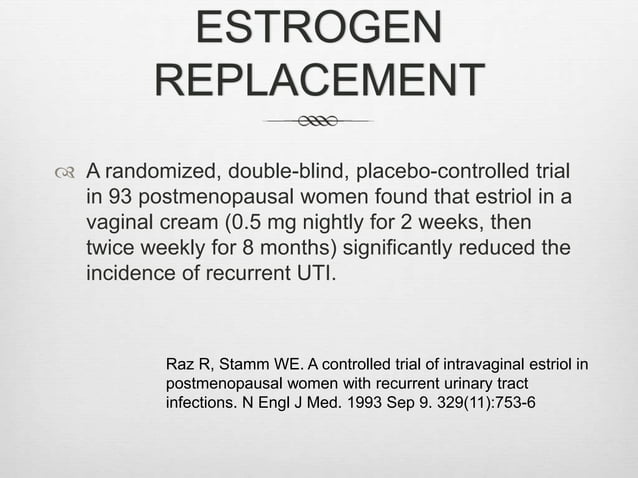 Management of Recurrent UTI in Female | PPT