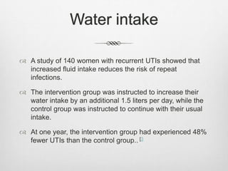 Management of Recurrent UTI in Female | PPTX