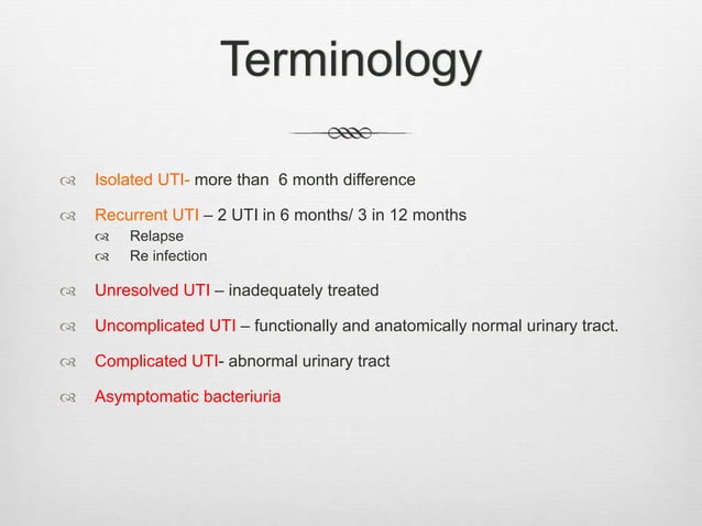 Management of Recurrent UTI in Female | PPT