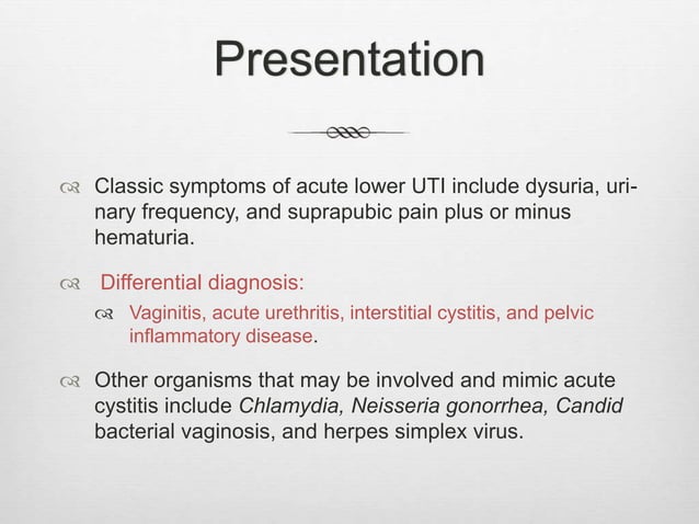 Management of Recurrent UTI in Female | PPT