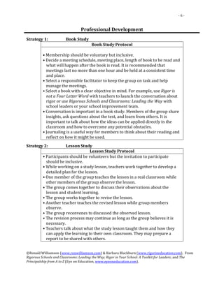 A Leadership Toolkit: Ways to Improve Rigor in Your School | PDF