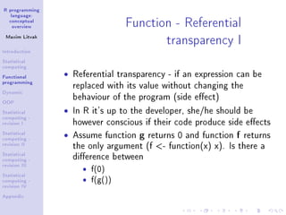R programming language: conceptual overview | PPT