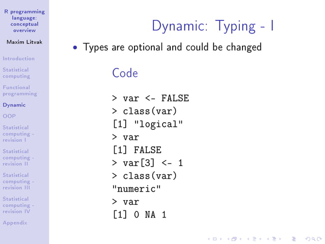 R programming language: conceptual overview | PPT