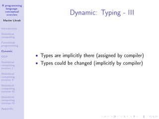 R programming language: conceptual overview | PPT