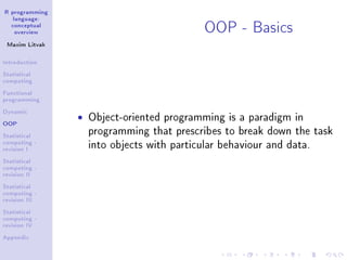 R programming language: conceptual overview | PPT