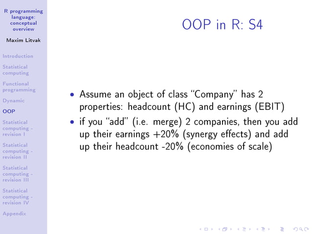 R programming language: conceptual overview | PPT