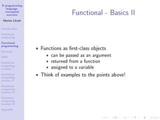 R programming language: conceptual overview | PPT