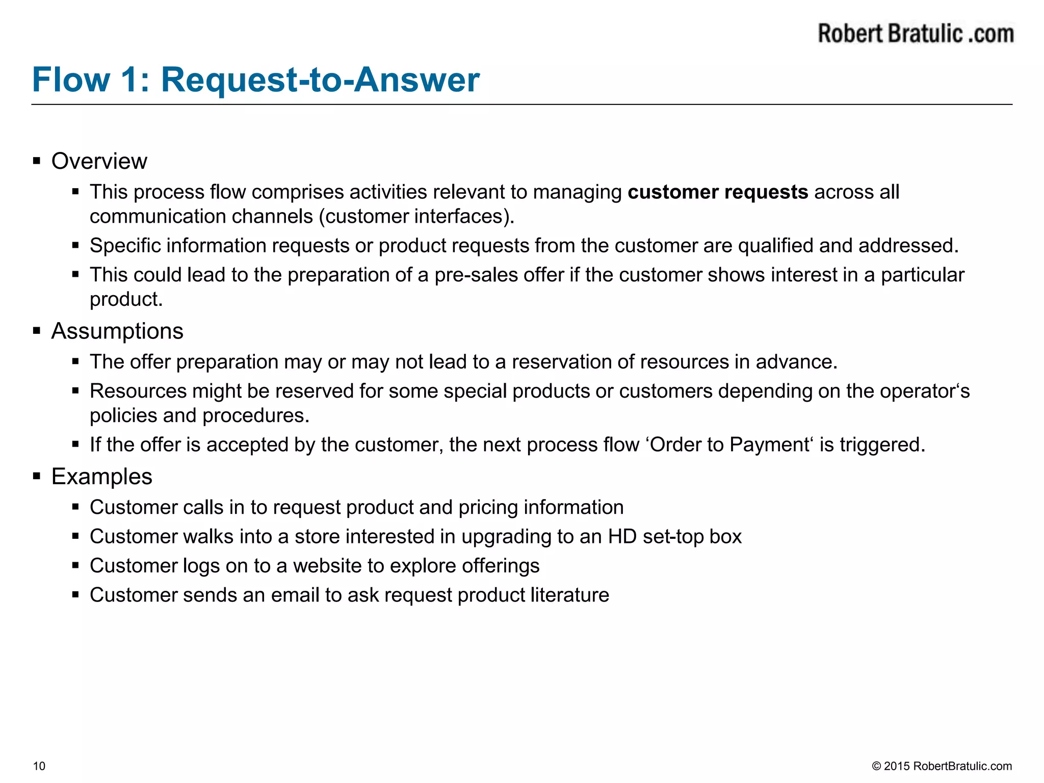 Telecommunication Business Process - eTOM Flows | PDF